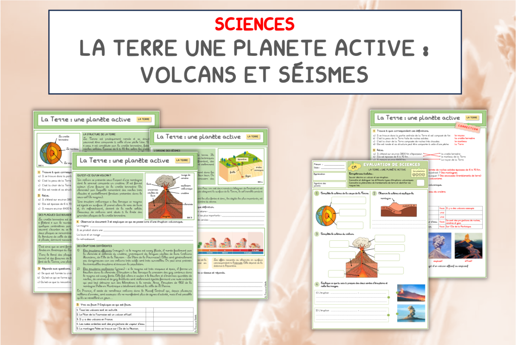Sciences CM : Volcans et séismes - La trousse de Sobelle